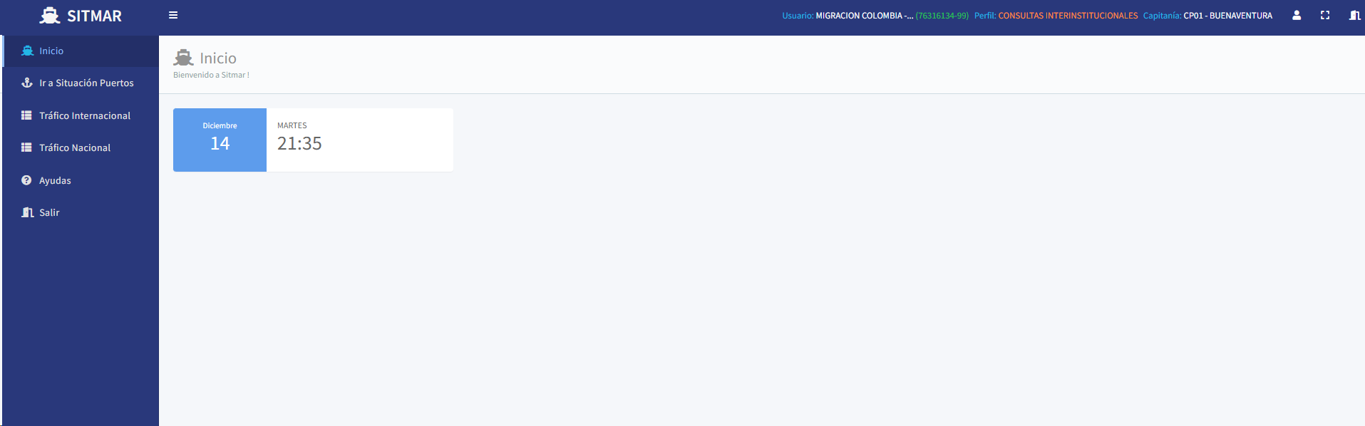 Manual de usarioIngreso al Sistema