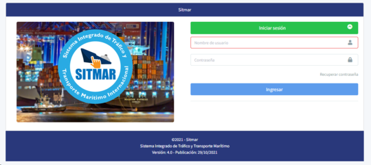 Manual de usarioIngreso al Sistema