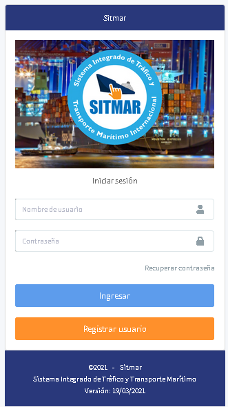 Manual de usarioIngreso al Sistema